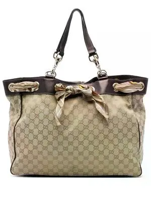 Gucci Gg Canvas Positano Tote Bag