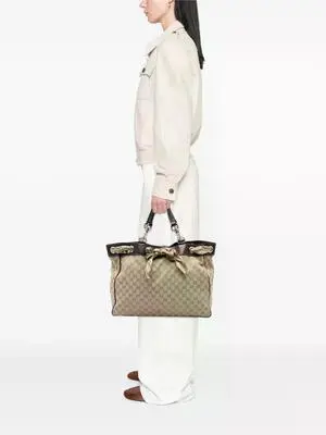 Gucci Gg Canvas Positano Tote Bag