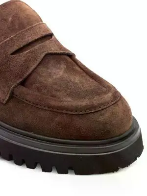 GUGLIELMO ROTTA Suede Platform Loafers
