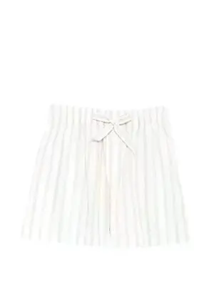 TEKLA Poplin Shorts With Elasticated Waistband - Neutrals
