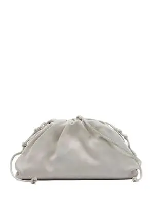Bottega Veneta 2012-2026 Lambskin The Mini Pouch Crossbody Bag - White