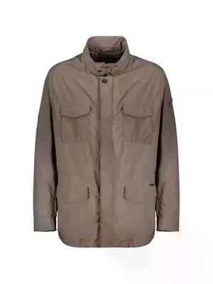 MOORER High-neck Multi-pocket Jacket - Neutrals