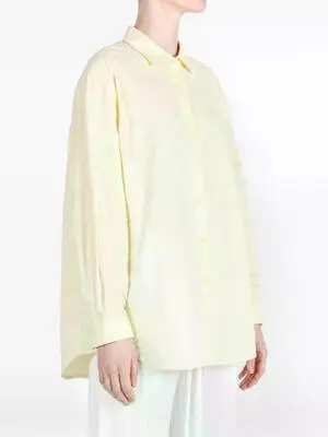 CASEY CASEY Beige Cotton Crinkled Finish Shirt