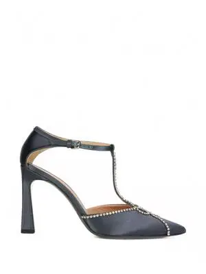 Alberta Ferretti Crystal-embellished Pointed-toe Pumps - Blue