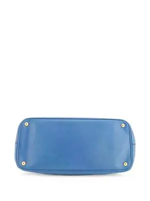 Prada Saffiano Leather Large Tote Bag - Blue