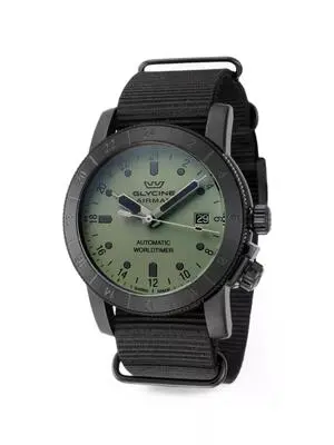 GLYCINE Airman Purist 42mm Watch - Green