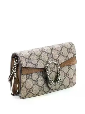 Gucci Dionysus Gg Coated Canvas Super Mini Crossbody Bag