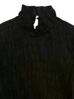 ANN DEMEULEMEESTER High Neck Ruffled Blouse