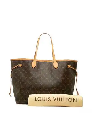 LOUIS VUITTON Monogram Neverfull Gm Tote Bag - Brown