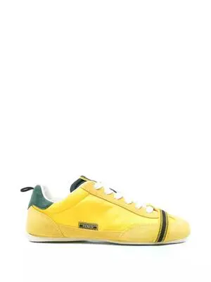 Fendi Suede-trim Panelled Sneakers