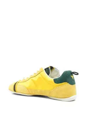 Fendi Suede-trim Panelled Sneakers