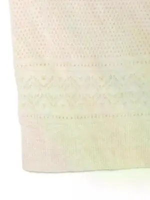D.exterior Open-knit Sleeveless Sweater