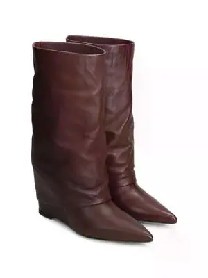 THE SELLER Pointed-toe Wedge Boots
