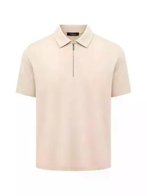 TOMBOLINI Quarter-zip Polo Shirt - Neutrals