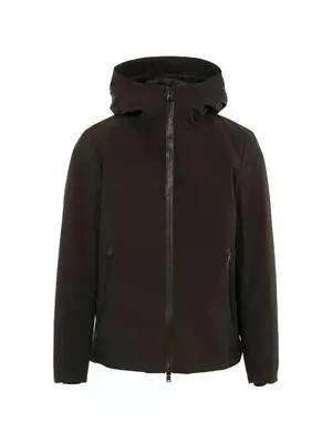 Woolrich Zip-up Hooded Jacket - Brown