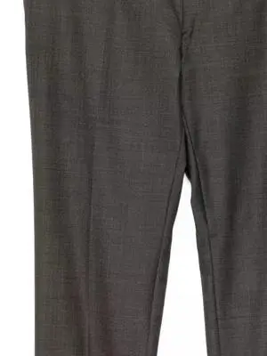 TOM FORD Dark Gray Check Pattern Tailored Trousers