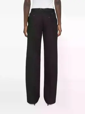 ERMANNO FIRENZE Sequin-embellished Pinstriped Trousers