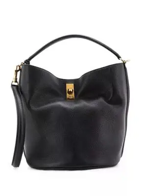 Celine 16 Bag Leather Bucket Bag - Black