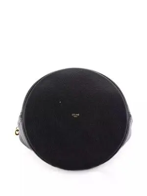 Celine 16 Bag Leather Bucket Bag - Black