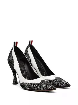 Thom Browne Crystal-embellished Wingtip Pumps