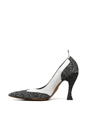 Thom Browne Crystal-embellished Wingtip Pumps