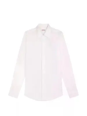 FURSAC Concealed-placket Long-sleeve Shirt - White
