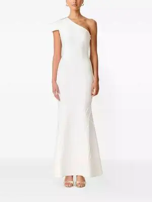 ELLIATT Opline Floral-embroidered Maxi Dress - White