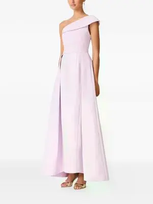 ELLIATT One-shoulder Pleated Maxi Dress