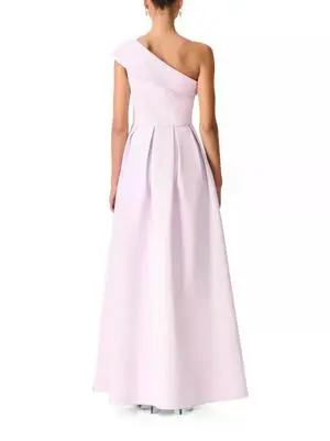 ELLIATT One-shoulder Pleated Maxi Dress