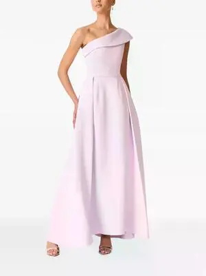 ELLIATT One-shoulder Pleated Maxi Dress