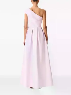 ELLIATT One-shoulder Pleated Maxi Dress