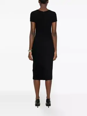 Emporio Armani Short Sleeve Fitted Dress