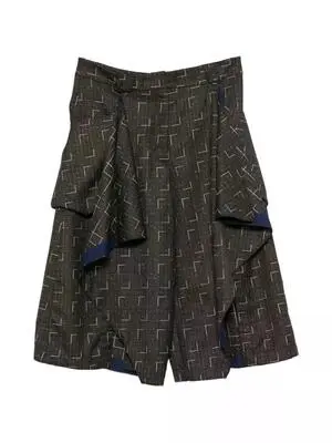 KIKO KOSTADINOV Geometric Print Draped Trousers