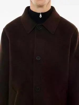 FURSAC Wool Button-front Overcoat