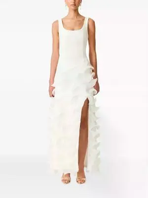 ELLIATT Ruffled-details Tiered Maxi Dress