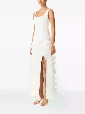 ELLIATT Ruffled-details Tiered Maxi Dress