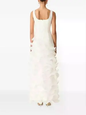 ELLIATT Ruffled-details Tiered Maxi Dress