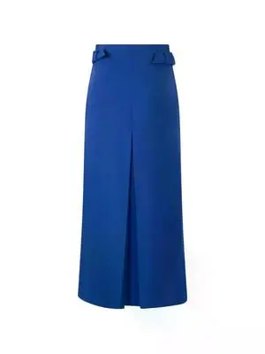 Alberta Ferretti Pleated Midi Skirt - Blue