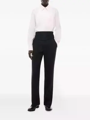 FURSAC Honeycomb-textured Bib-panel Slim-fit Shirt