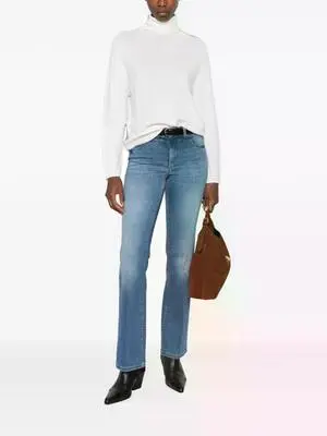 ERMANNO FIRENZE Embroidered-logo Roll-neck Sweater