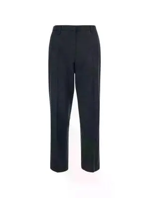 TELA Straight-leg Wool Trousers - Grey