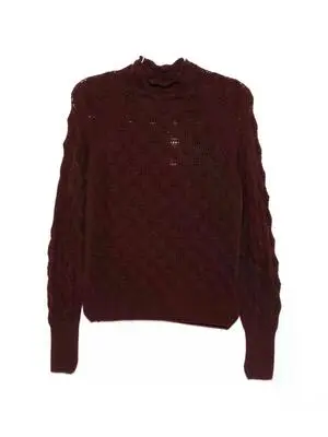 Ermanno Scervino Pointelle Knit Sweater - Red
