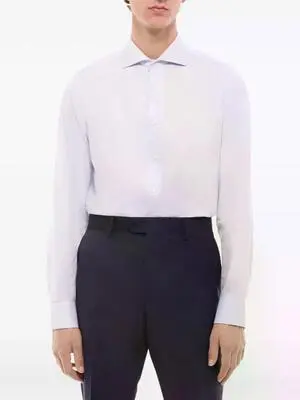 FURSAC Long-sleeve Cotton Shirt - Blue