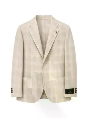 TOMBOLINI Check-pattern Notched-lapels Blazer - Neutrals