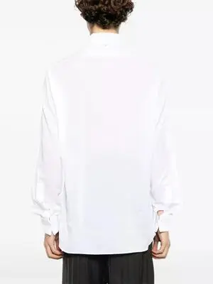 TOM FORD Bib-front Band-collar Shirt - White