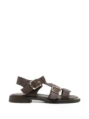 SERGIO MORETTI FIRENZE Buckle-fastening Leather Sandals