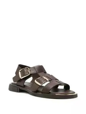 SERGIO MORETTI FIRENZE Buckle-fastening Leather Sandals