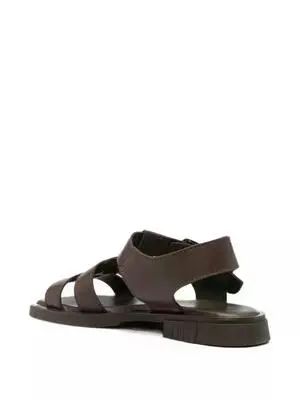 SERGIO MORETTI FIRENZE Buckle-fastening Leather Sandals