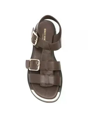SERGIO MORETTI FIRENZE Buckle-fastening Leather Sandals