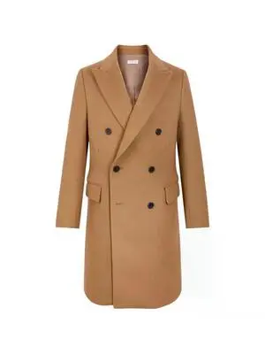FURSAC Double-breasted Herringbone Overcoat